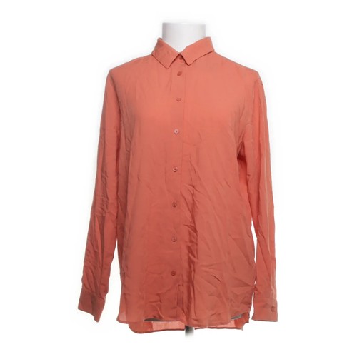 Uniqlo, Hemd, Größe: M, Orange, Polyester/Viskose, Einfarbig, Damen # ...