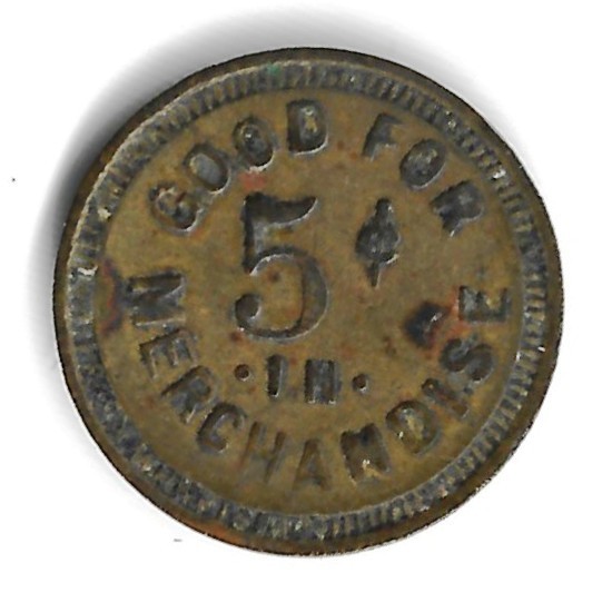 E.H. Moore Glenville, Minnesota Trade Token 5¢ Br Rd 19mm | eBay