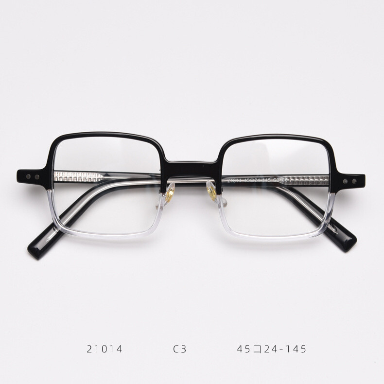 Personality Retro Hand Made Eyeglass frames Square Glasses Acetate ...