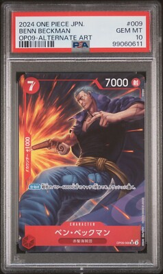 One Piece Emperors In the New Worlds Benn Beckman OP09-009 SR PSA 10 | eBay