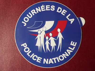 AUTOCOLLANT STICKER AUFKLEBER JOURNEES DE LA POLICE NATIONALE POLIZEI ...