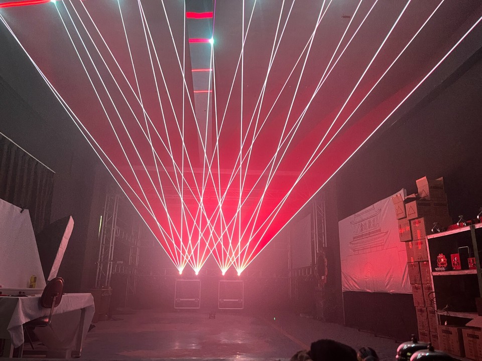 6W RGB Fullcolor Animation Laser Light Projector Stage Effect Beam ...