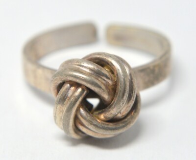 VINTAGE 835 SILVER GRT SIGNED KNOT DESIGN RING | eBay