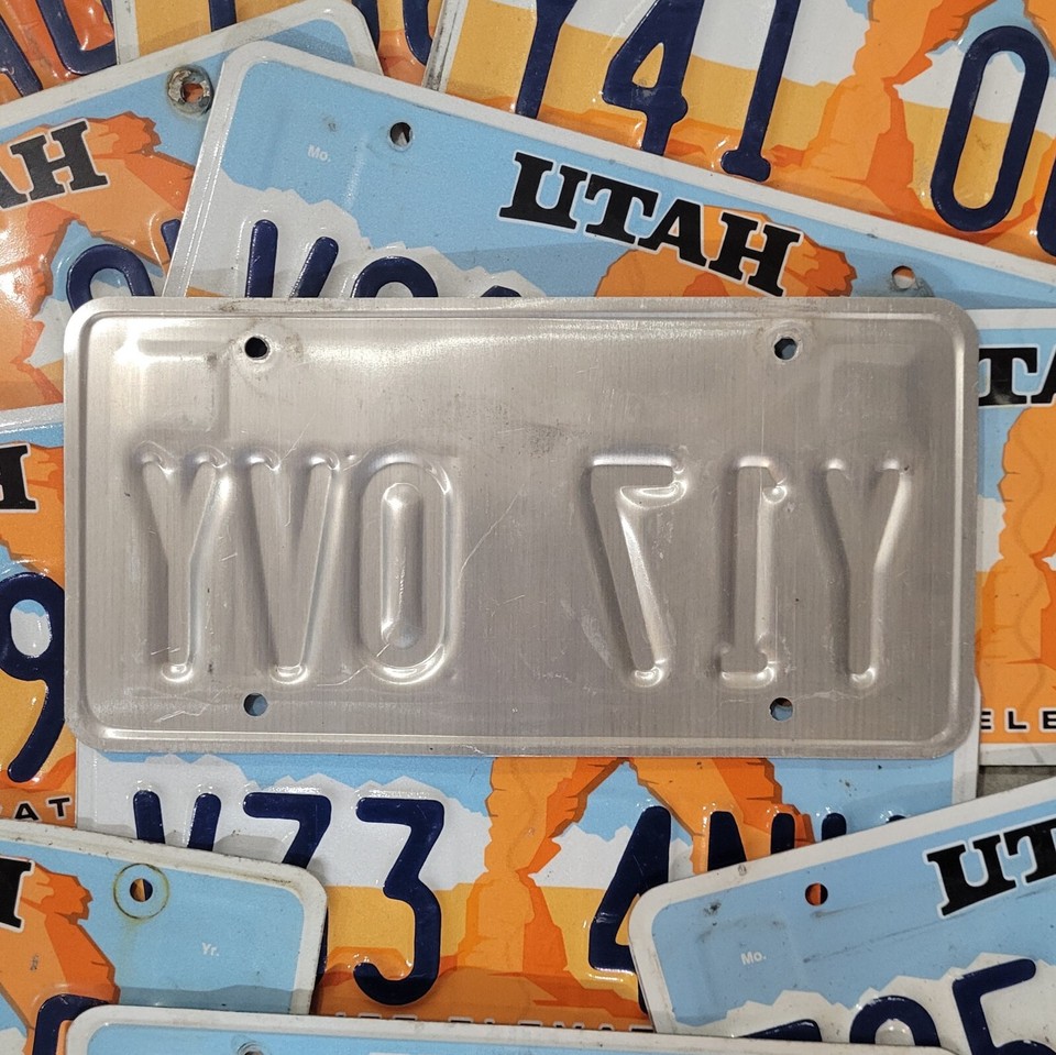 UTAH LICENSE PLATE 🔥FREE📬🔥 1 w/RANDOM LETTERS & #'S ARCHES GRAPHIC TAG | eBay