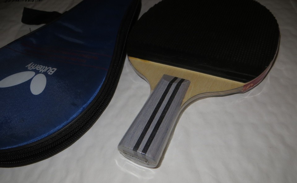 Basic unique style (pips out) rubber table tennis racket bat ping pong ...