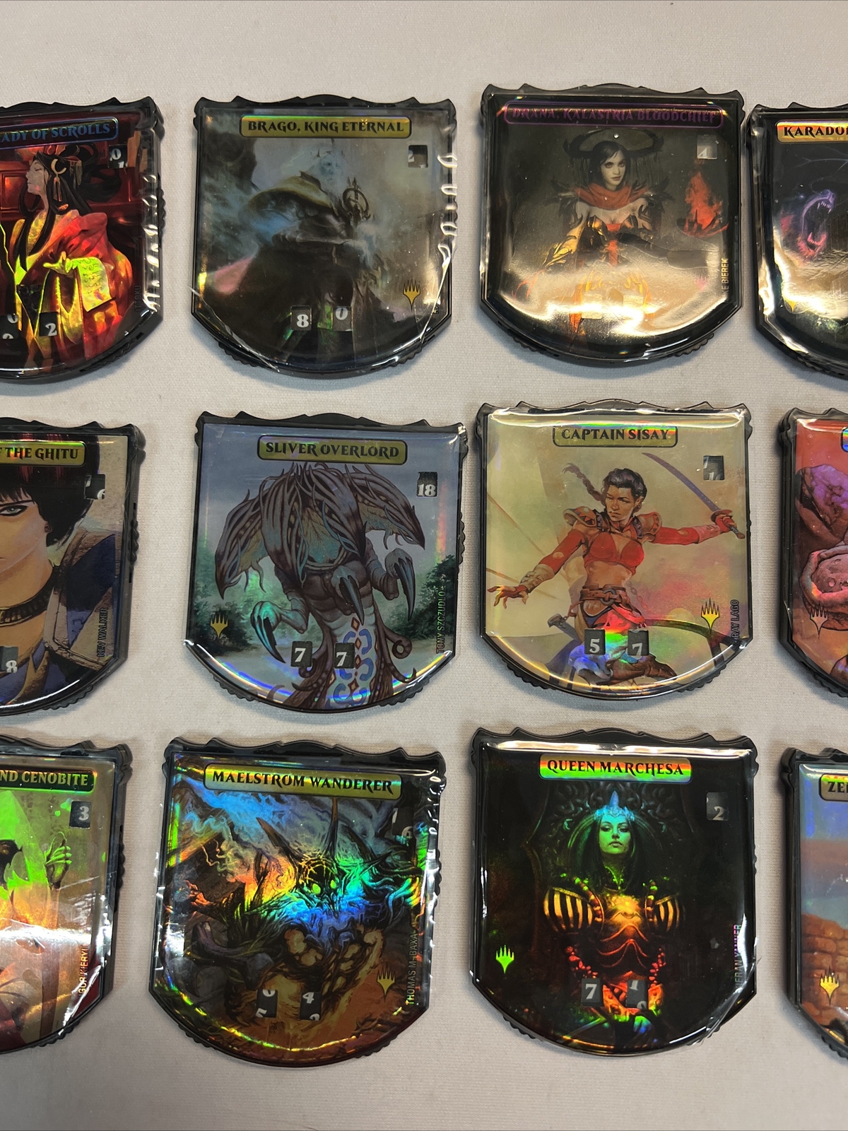 Complete Set of 18 MTG Magic the Gatherin Relic Tokens Legendary ...