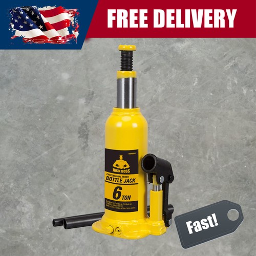 Jack Boss Torin Hydraulic Welded 6 Ton Capacity Bottle Jack, Yellow | eBay