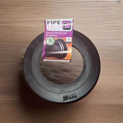 Easy Fit Pipe Snug 110mm 4”Soil Pipe Seal BLACK - No Mortar - PipeSnug ...