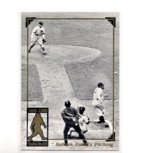1995 Megacards Babe Ruth 100th #22 - Babe vs. Today's Pitching- New ...