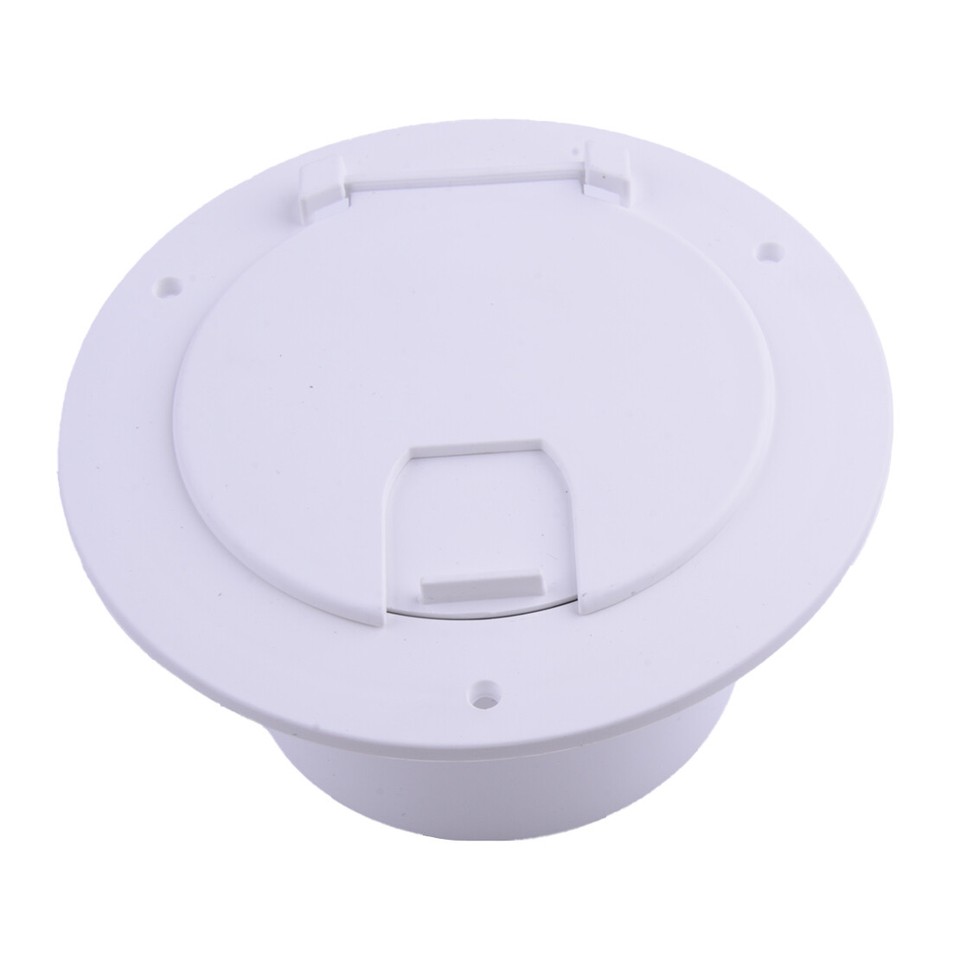 Round Flip Up Power Cable Cord Hatch Cover Lid fits RV Camper Trailer ...