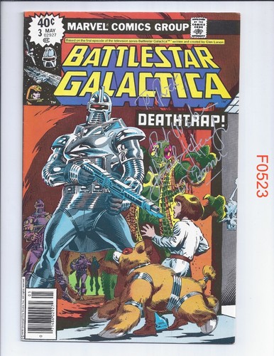 Battlestar Galactica #3 newsstand signed personalized Lt Boomer 1979 VF ...