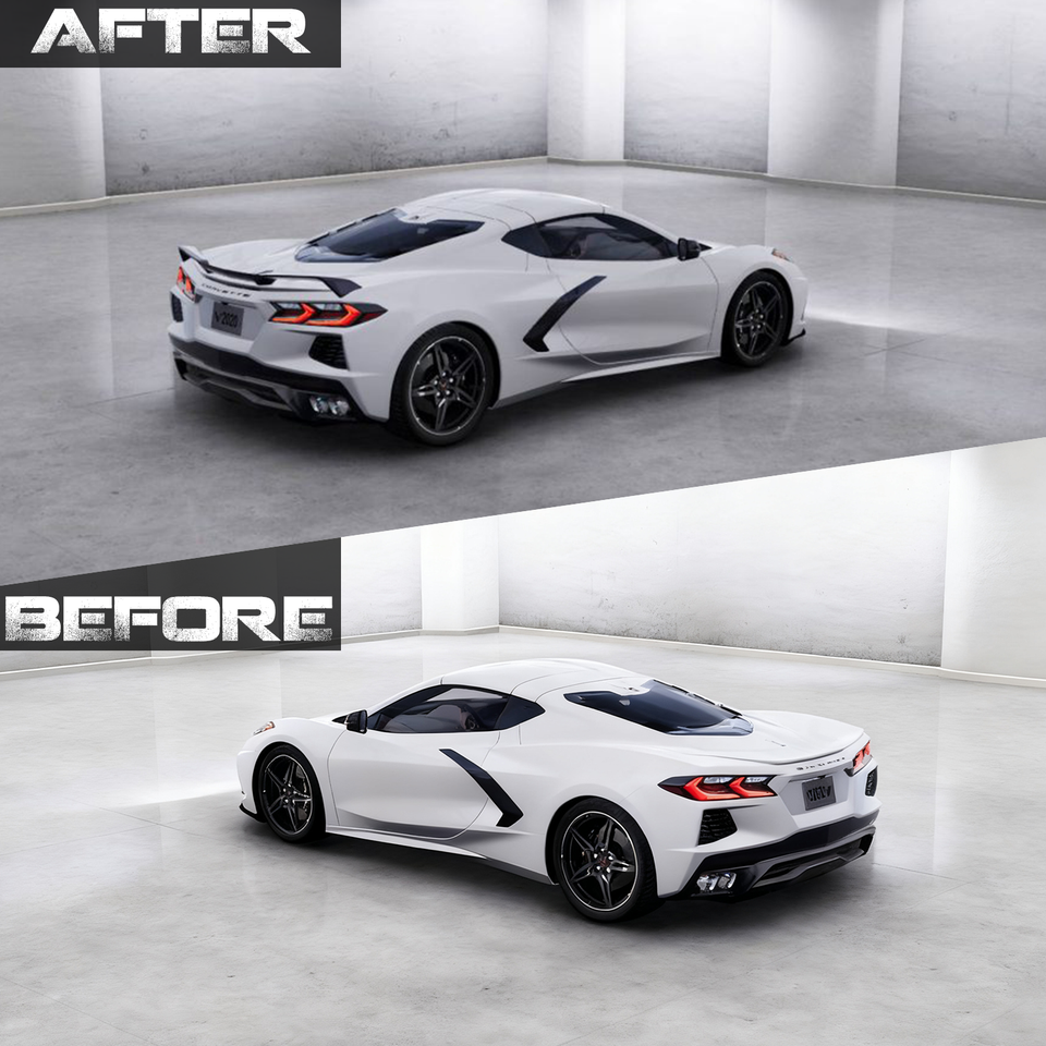 For 2020-2025 Corvette C8 Z51 Style Rear Trunk Spoiler Wing Painted ...