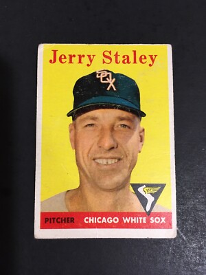 1958 TOPPS JERRY STALEY, #412, VG (Free Shipping On Any 3!) DOLLAR ...