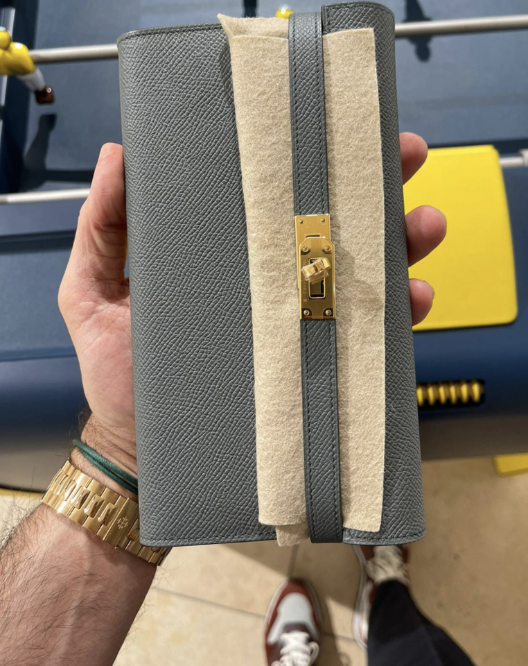 HERMÈS Kelly To Go Pochette Tasche Long Purse Geldbörse Handbag Clutch ...