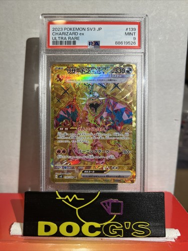 PSA 9 Pokemon Card Charizard UR 139/108 Ruler of the Black Flame ...
