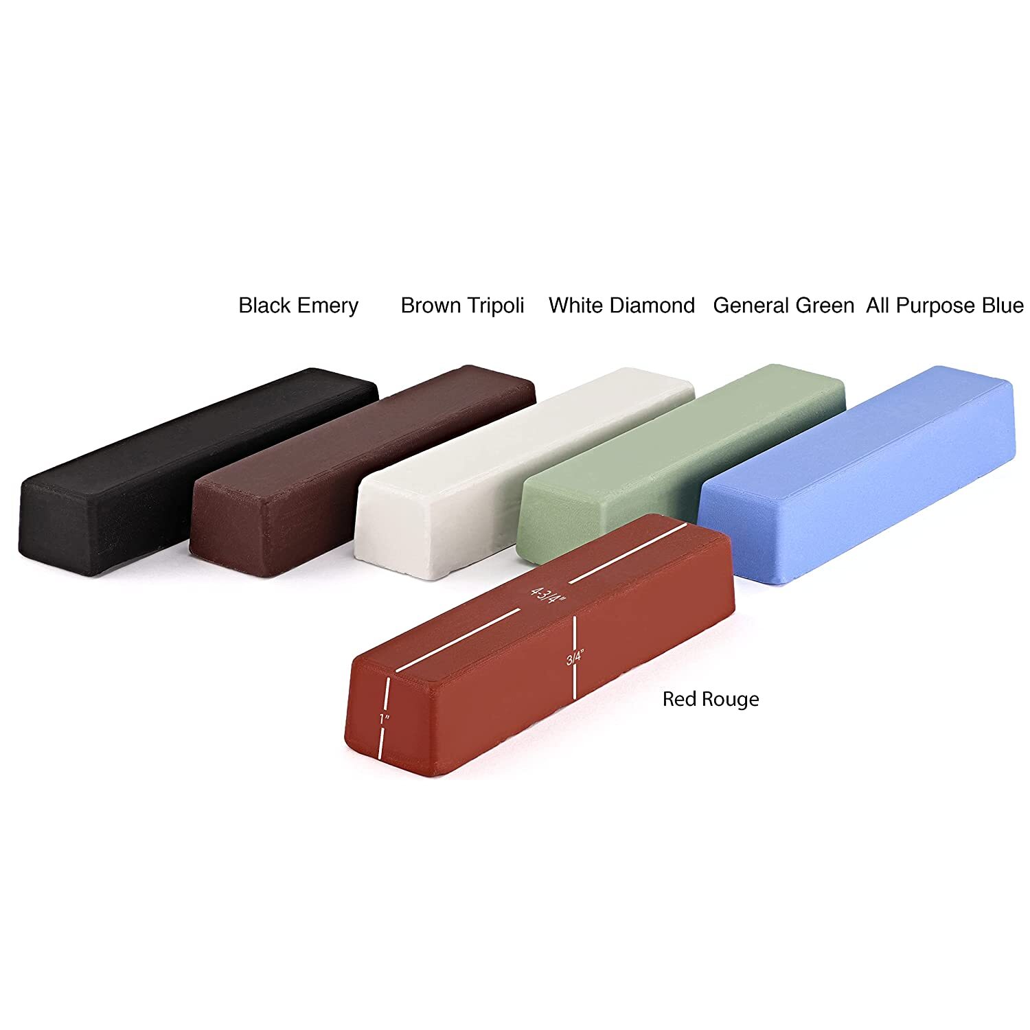 Metal Polishing Compound kit 24Oz - 6Pc Buffing Compound Bars - 4Oz ...