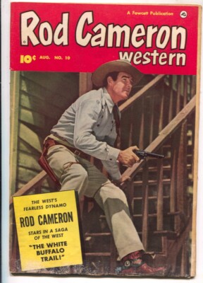 Rod Cameron Western #10 1951-Fawcett-B-Western film star photo covers-G ...