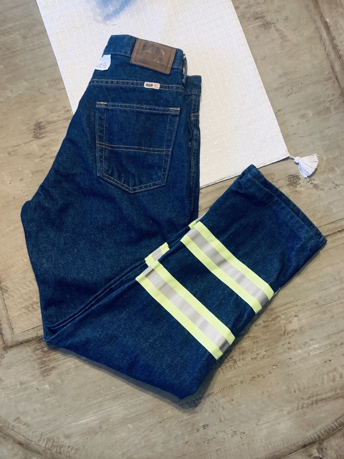 Reed FR 2112 HRC 2 Size 30-32 Denim Jeans With Fluorescent Reflector | eBay