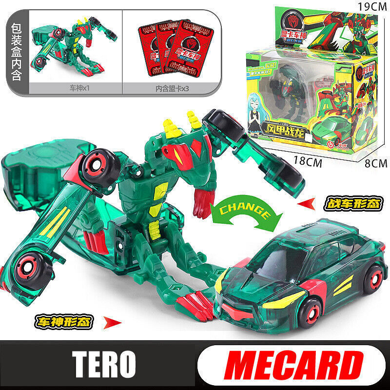 Turning Mecard Transform Robot Figure Battle Game Cards Model Car Toys ...