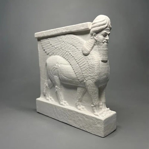 Lamassu Assyrian Sphinx statue sculpture plaster gypsum Mesopotamia 12 ...