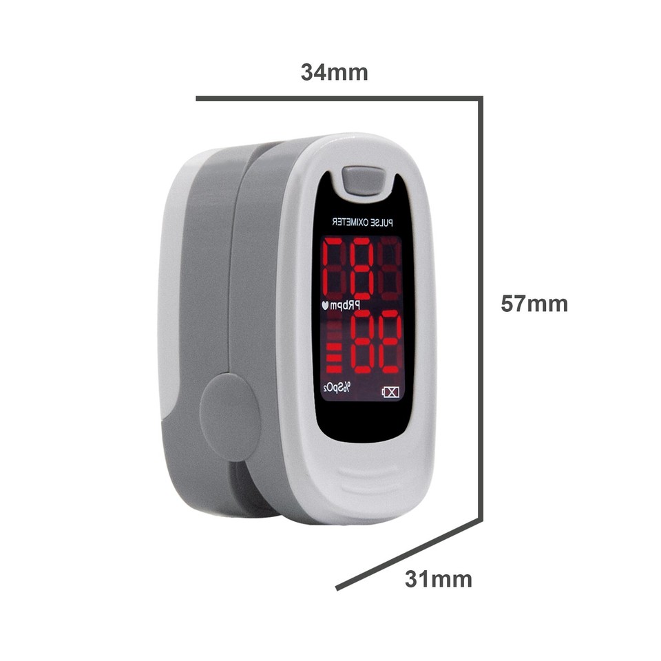 Finger Pulse Oximeter Blood Oxygen Monitor SpO2 Heart Rate Tester Free ...