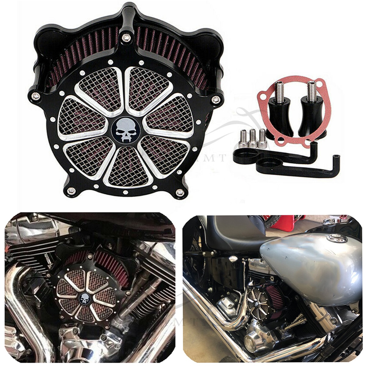 Custom Harley Davidson Intakes Cone Spike Air Cleaner Intake Filter
