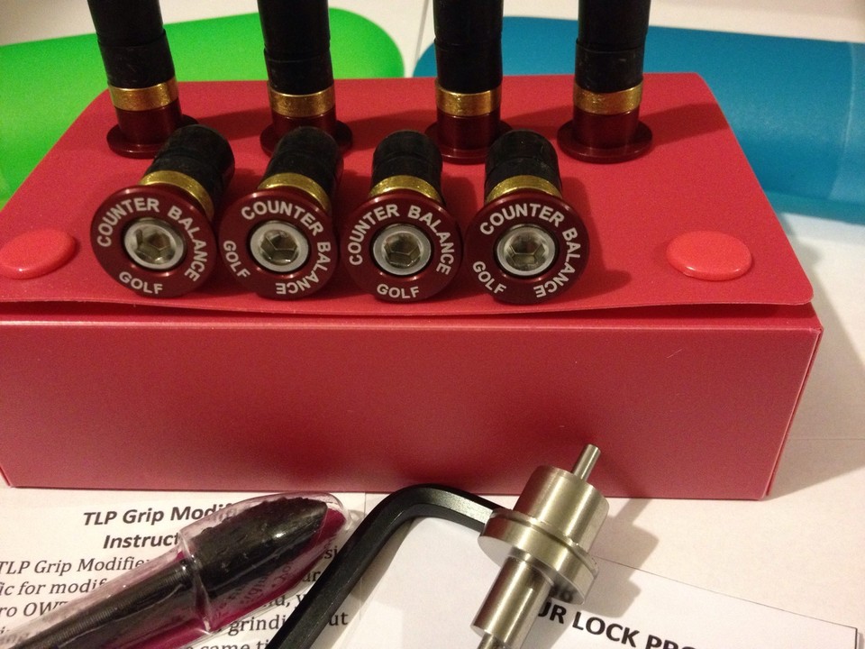 Tour Lock Pro 8-Counter Balance Wt.(RED-17g) for Iron set/Wedges w ...