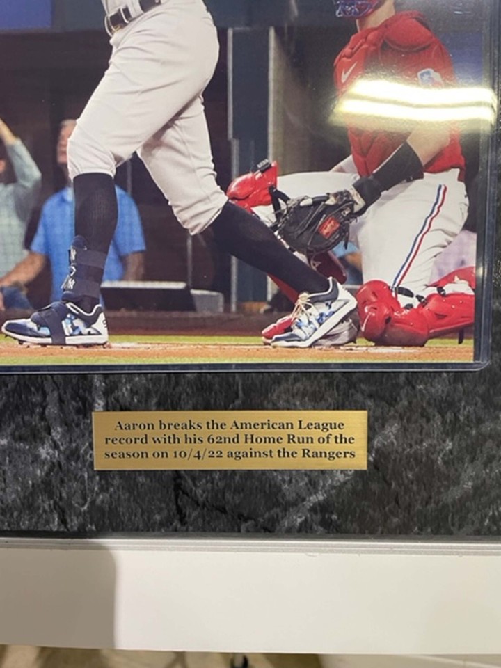 Aaron Judge 62nd Record Breaking Home Run Plaque 8x10 with Engraved ...