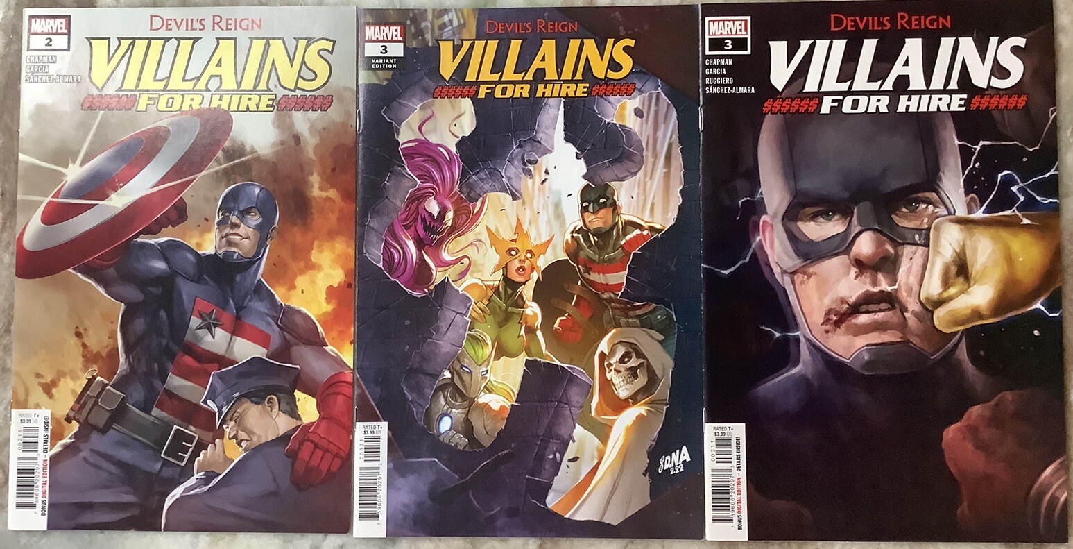 Devil’s Reign Villains For Hire 2A, 3A, 3B Marvel 2022 Comic Books | eBay