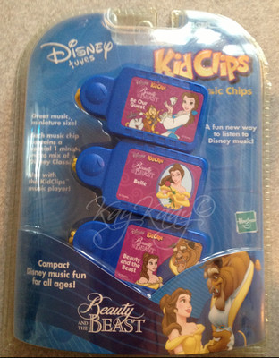 NEW Disney Tunes KIDCLIPS Kid Clips Music Chip 3-Pack BELLE Beauty ...