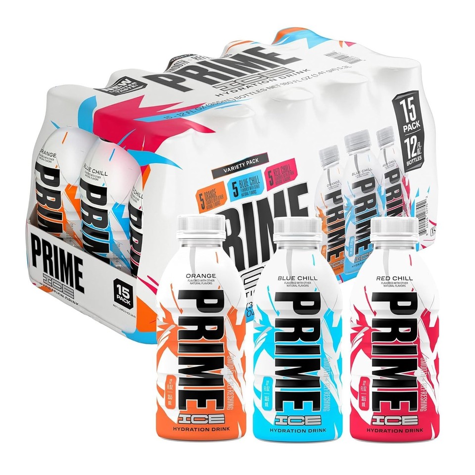 Prime ICE Hydration Variety Pack – Low-Calorie Electrolyte Drink with ...