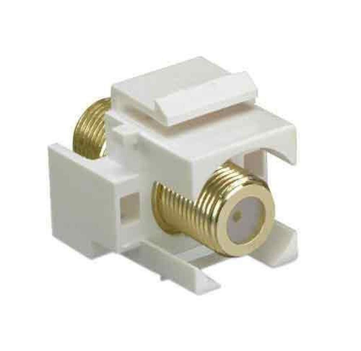 Legrand - OnQ F Keystone Connector, Recessed Keystone Coax Insert ...