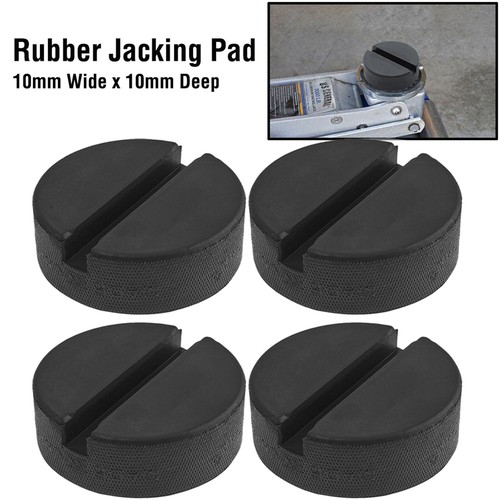 4Pcs Universal Trolley Jack Pad Jacking Pad 10mm Slot Rubber Protector ...