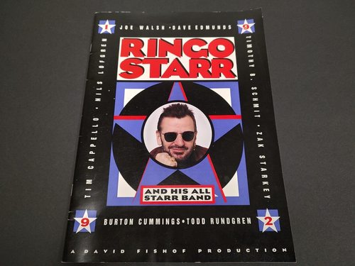 Ringo Starr All Starr Band Tour Program Book w/Photos Vintage Rock ...