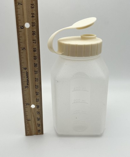 Rubbermaid Servin Saver 1 Pint Juice Bottle Drink Container Almond Lid ...