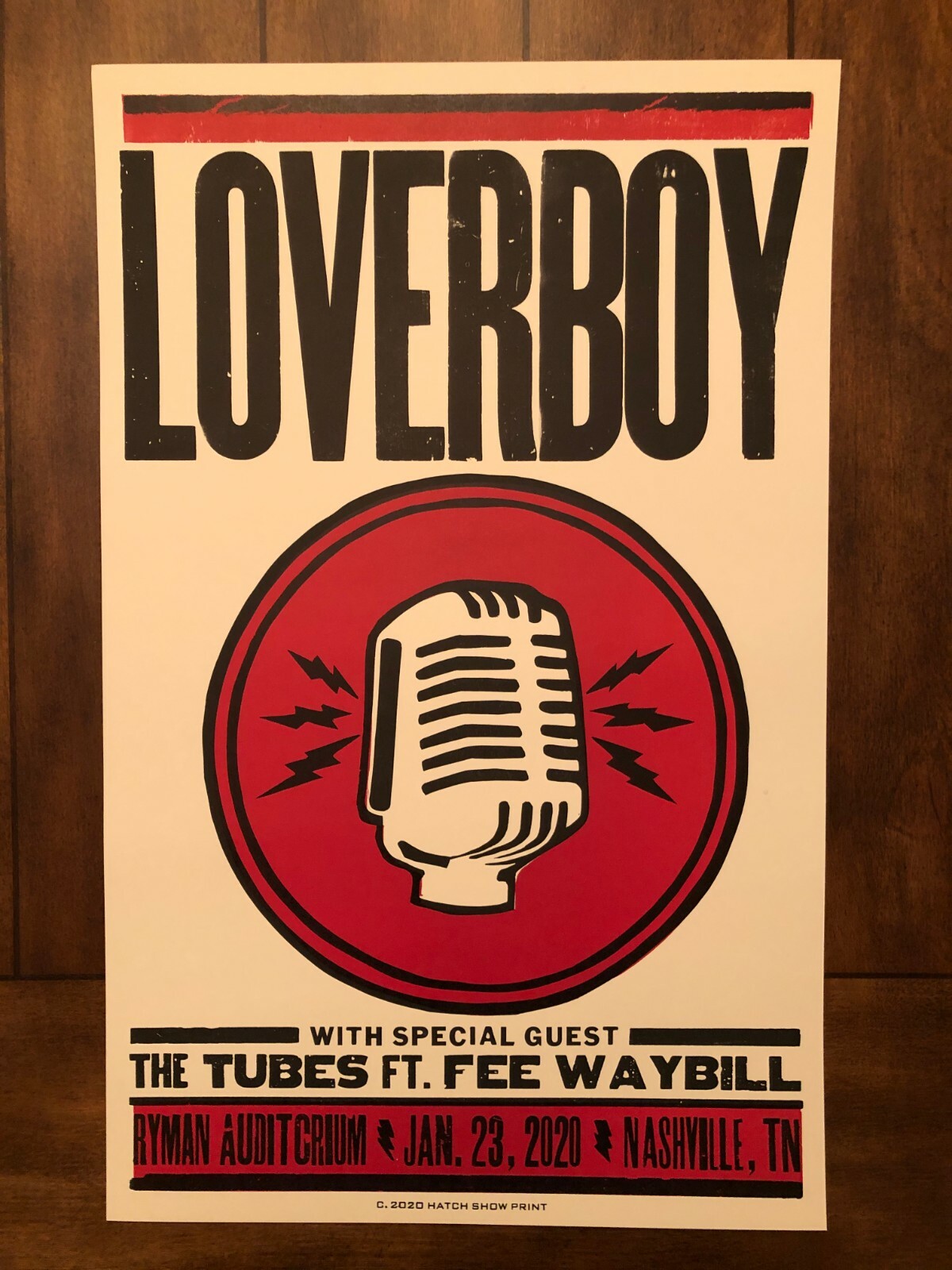 Loverboy Hatch Show Print Poster - Ryman Auditorium - Nashville TN - 1 ...