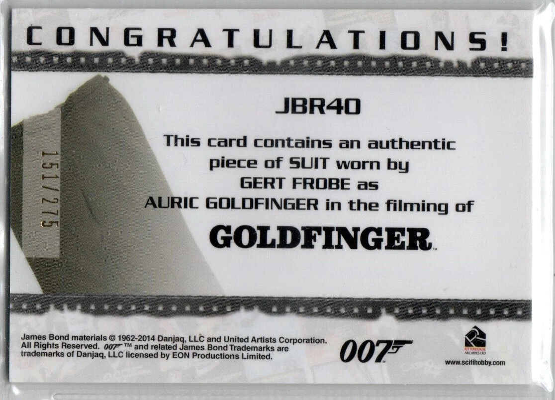 Auric Goldfinger Costume