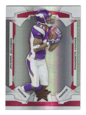 2008 Leaf Rookies and Stars Longevity Ruby #195 Jaymar Johnson /249 ...