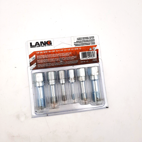 Lang 2585 6 Piece SAE Coarse Thread Restorer Tap Set - duplicate bit | eBay