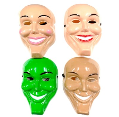 THE PURGE MASK GRIN HALLOWEEN FILM MOVIE HORROR FEMALE MALE FANCY DRESS ...