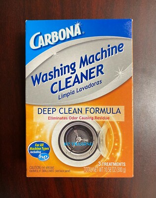 Carbona Washing Machine Cleaner Front & Top Load ~ Deep Clean Odor ...
