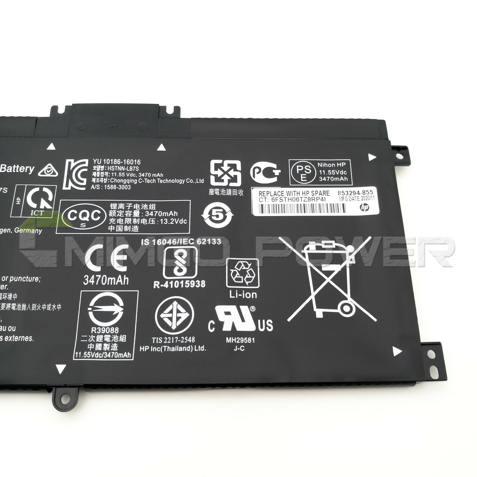 New Genuine BK03XL Battery for HP Pavilion X360 14-BA000 916366-421 ...