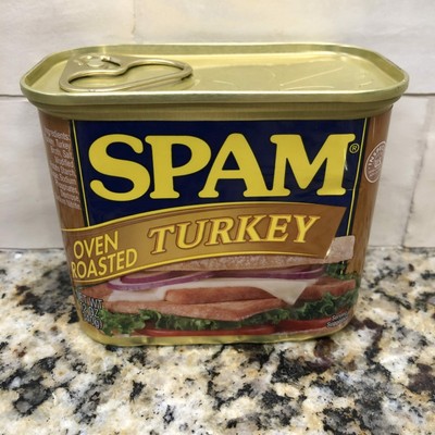 Spam Oven Roasted Turkey 12 oz Can Treet Lunch Meat Hormel spicy ...