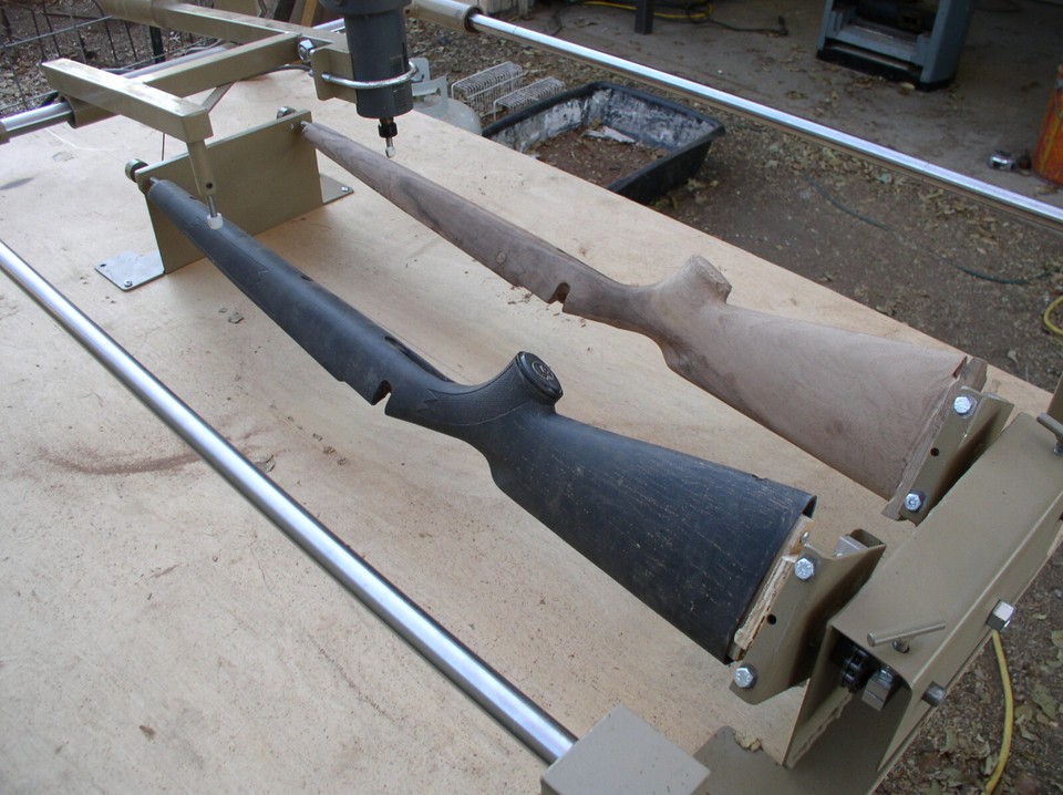 Gunstock Carving Duplicator from Wood Blank to New Stock Fast | eBay