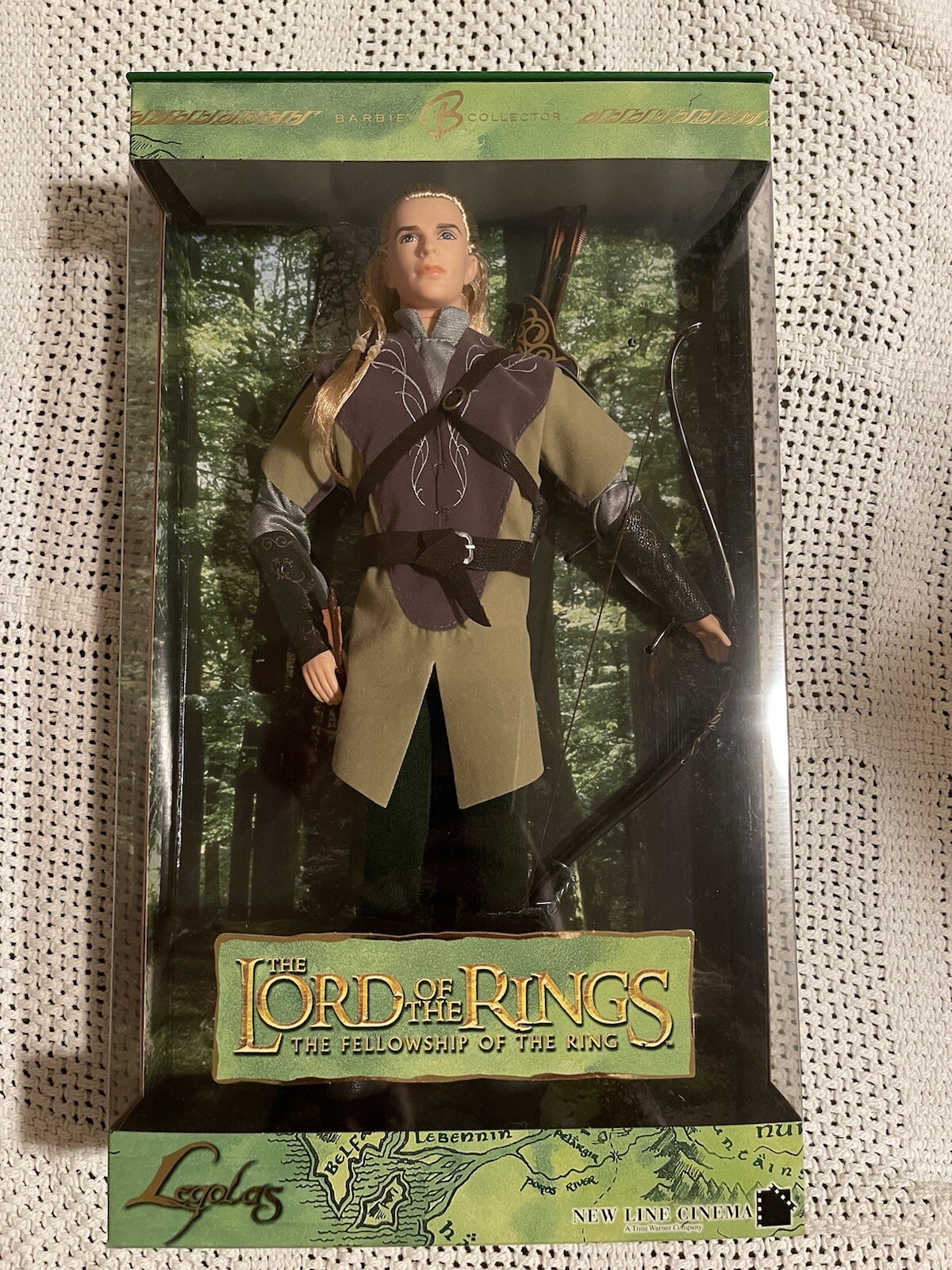 Barbie Collector Edition Lord of the Rings Fellowship LEGOLAS Doll ...