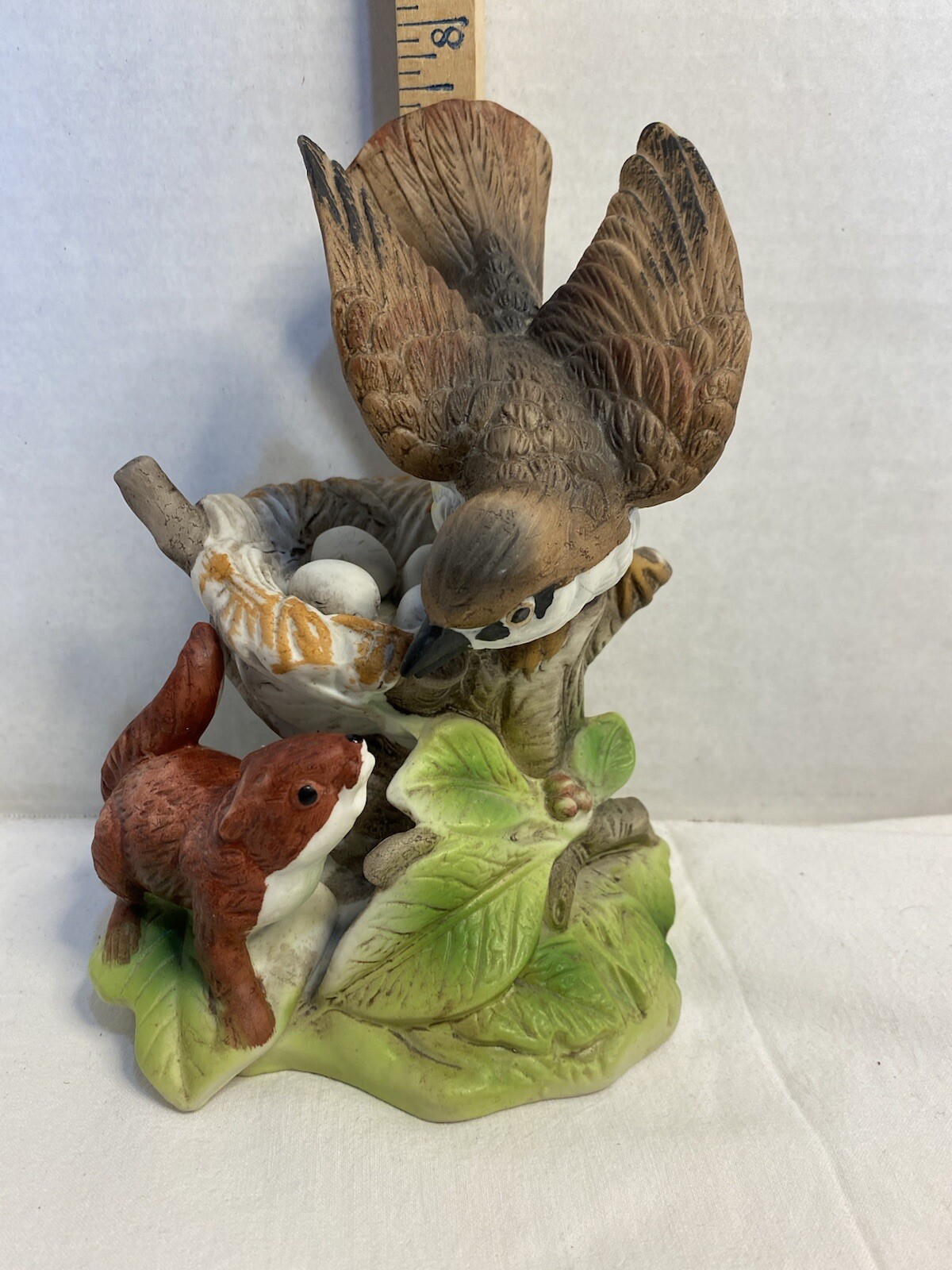 Vintage J Byron Porcelain Bird and Chipmunk Figurine Signed | eBay