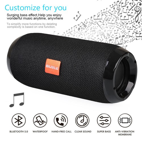 Portable Wireless Bluetooth Speaker Stereo Bass Loud USB FM Stereo Bass ...