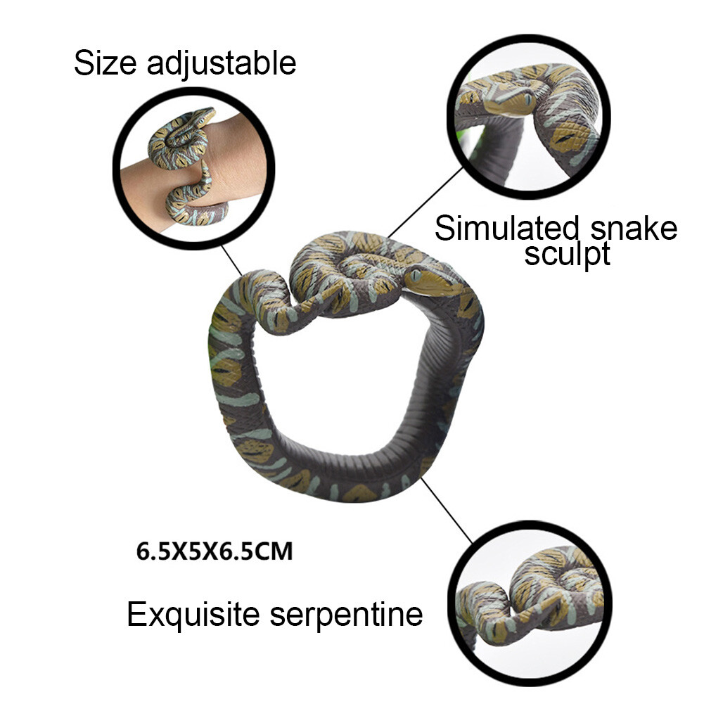 Realistic Soft Rubber Snake Toy Home Garden Trick Joke Prank Halloween ...