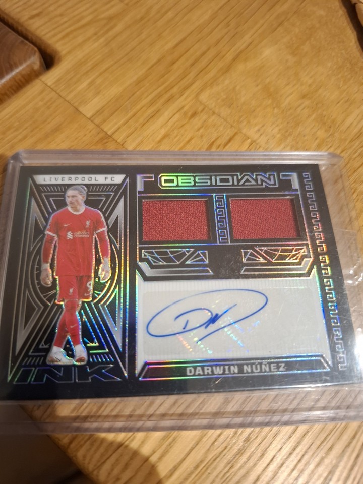 Darwin Nunez Panini Obsidian FC Liverpool,autograph,relic,numbered/199 ...