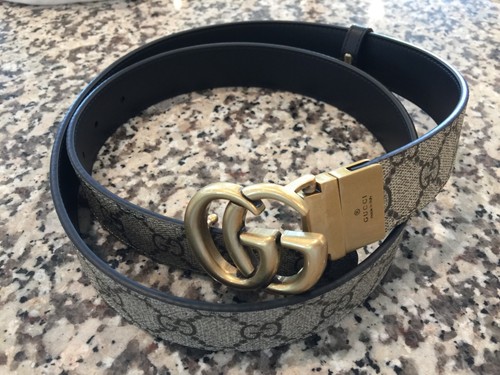 Authentic Gucci Supreme Reversible Belt Size 90 Fits 30-32 Waist | eBay